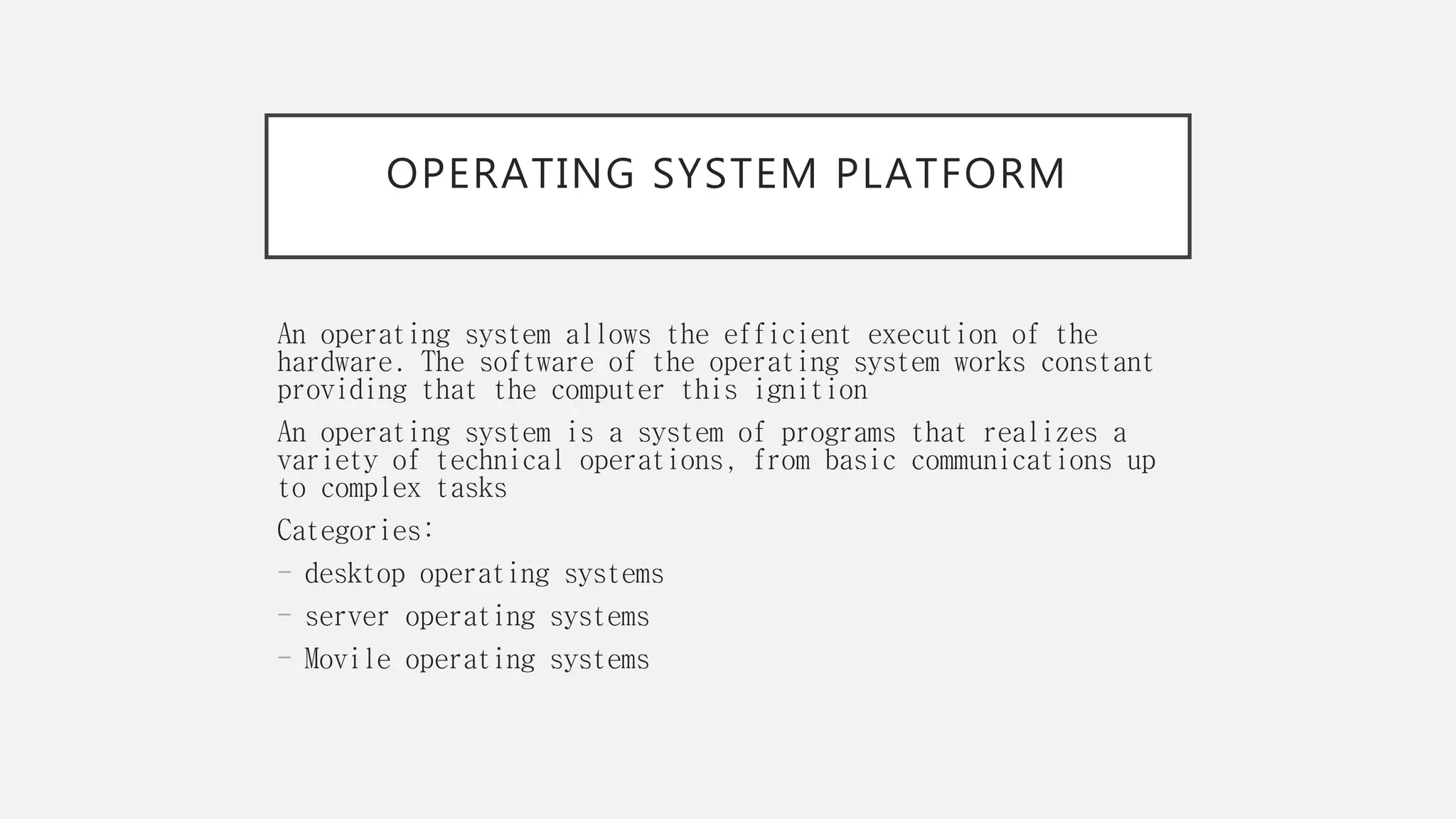 It infrastructure platforms | PPT