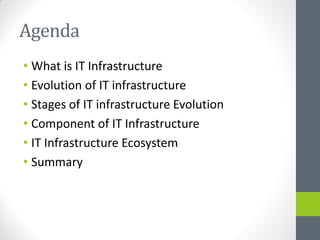 IT Inftractructures - Evolution of IT Inftractructure | PDF
