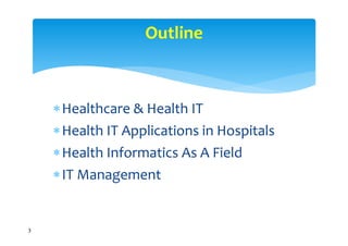 IT in Hospitals | PDF