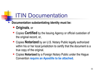 Itin Power Point | PPT