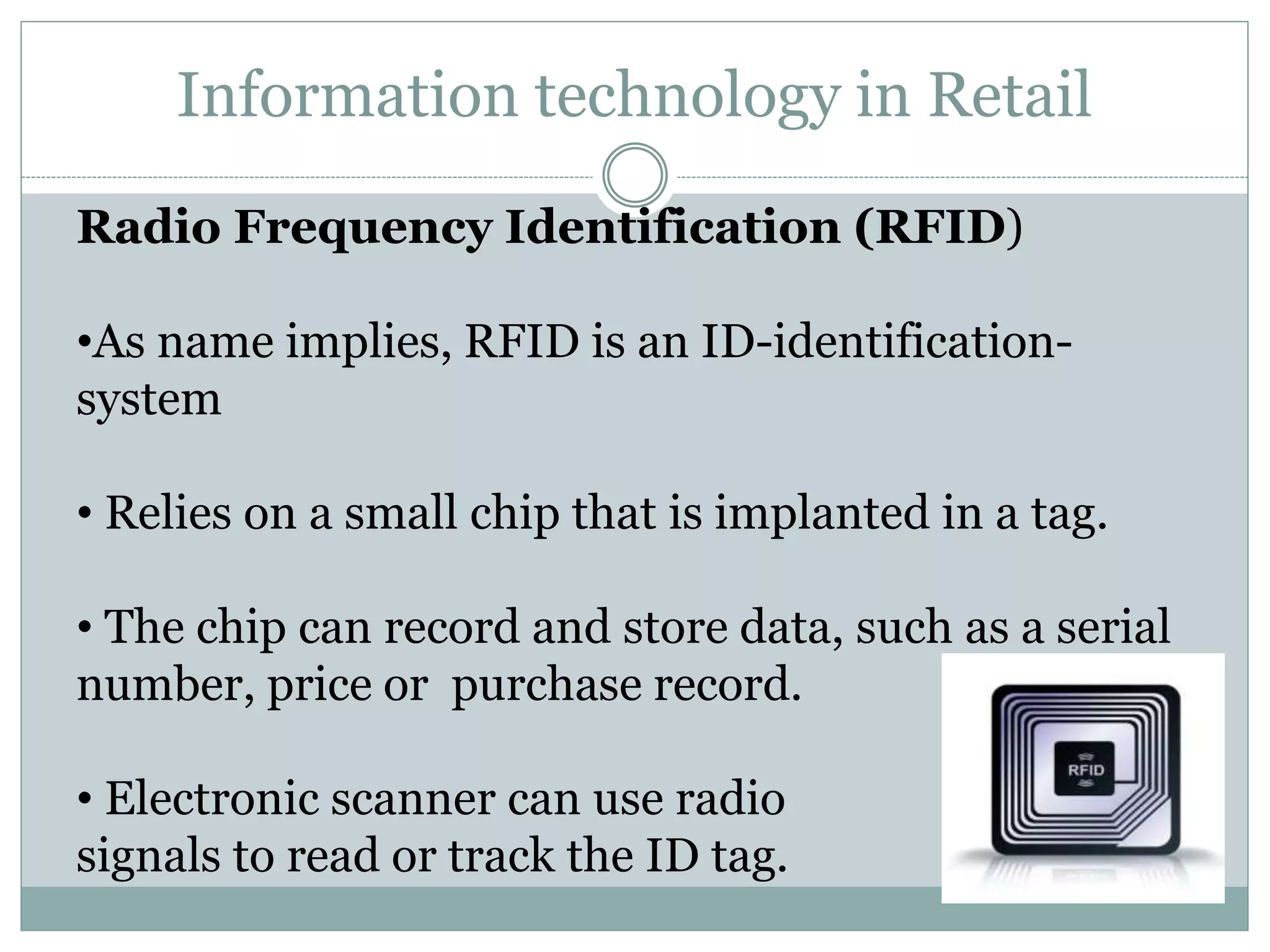 Information Technology in retail industry | PPTX