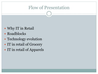 Information Technology in retail industry | PPTX