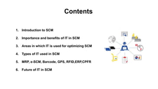 Role of Information technology in supply chain management | PPT
