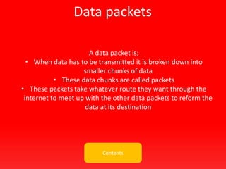 Packets, routers and IPaddressess | PPT