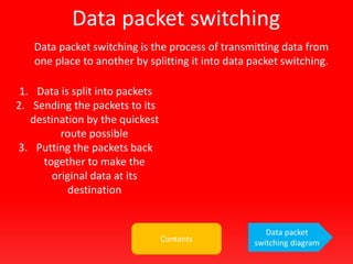 Packets, routers and IPaddressess | PPT