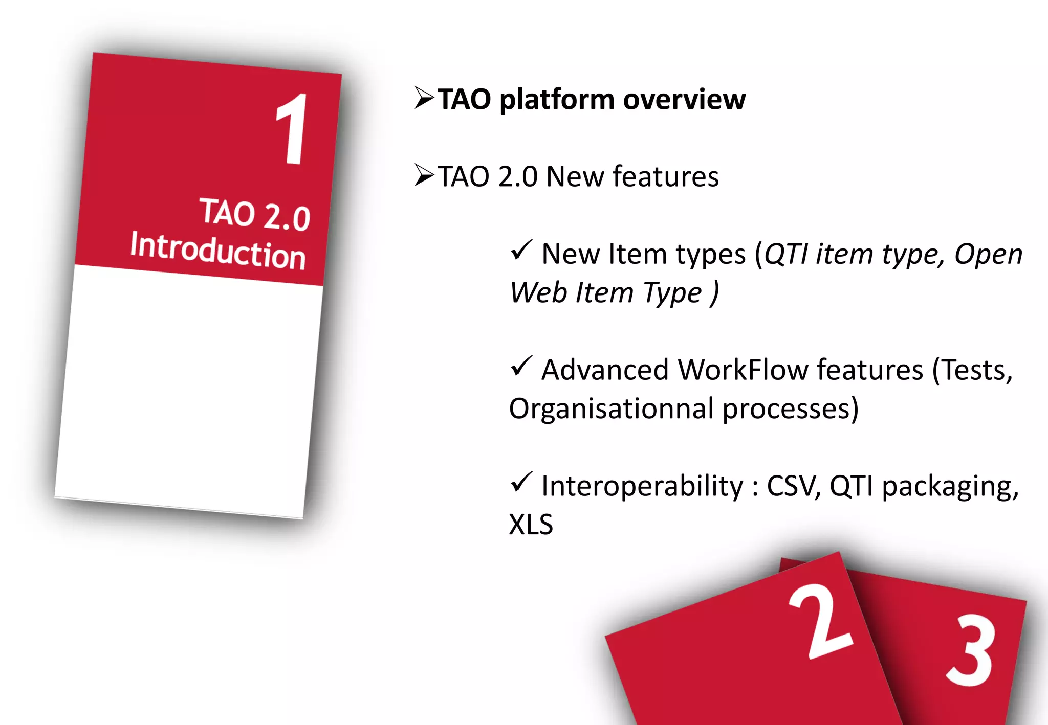TAO DAYS - Introduction to TAO 2.0 and its architecture (IT Session) | PDF