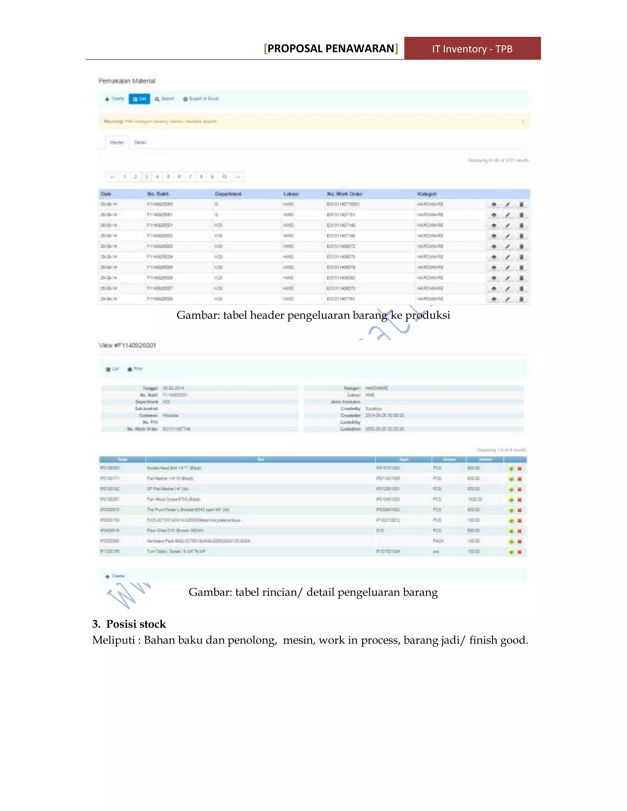 IT Inventory Kawasan Berikat | PDF