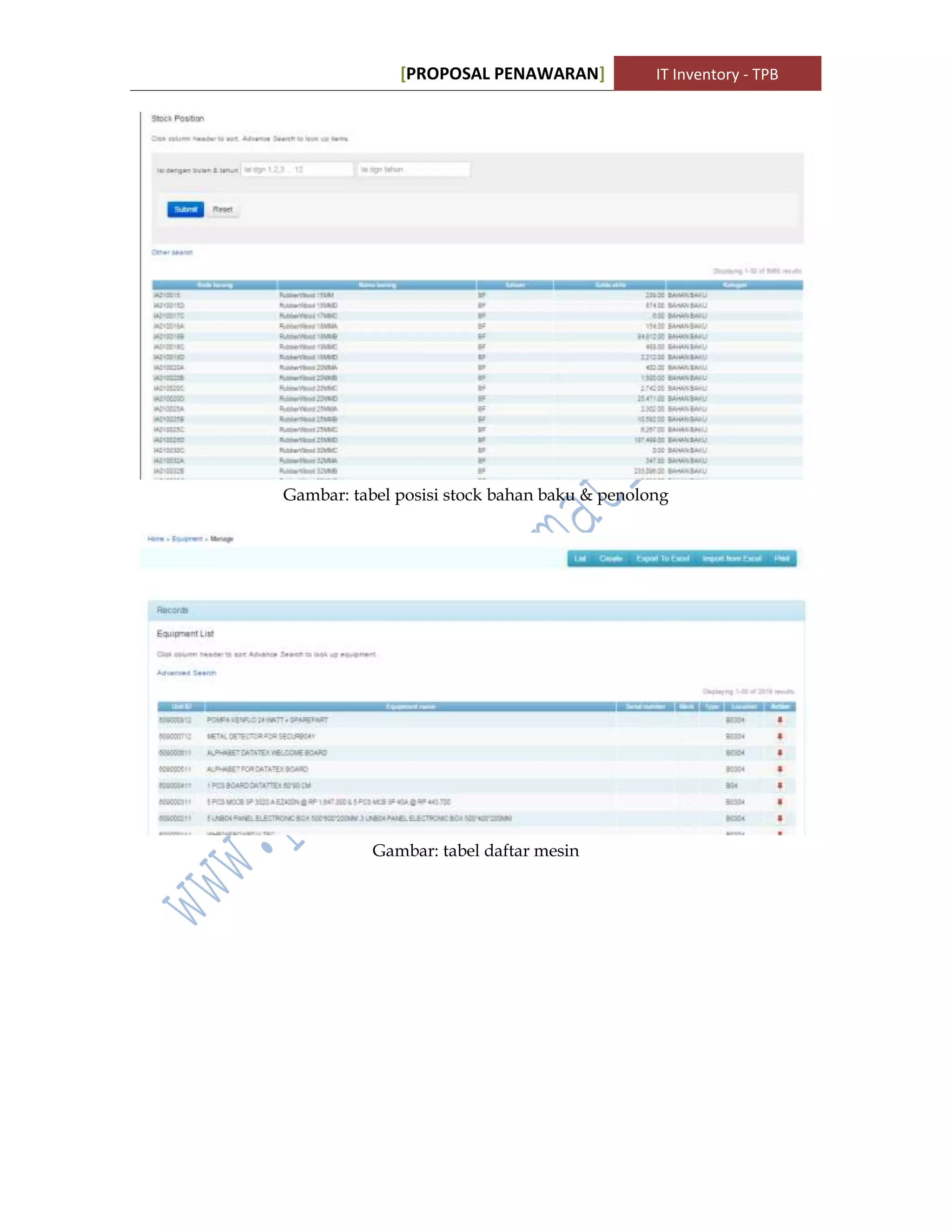 IT Inventory Kawasan Berikat | PDF