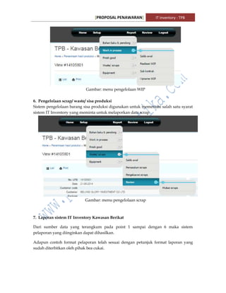 IT Inventory Kawasan Berikat | PDF