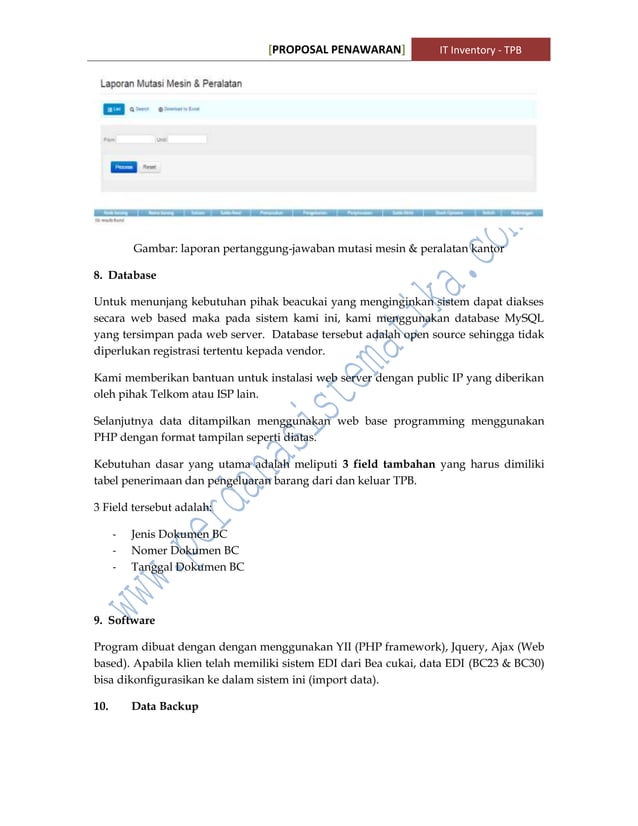 IT Inventory Kawasan Berikat | PDF