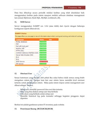 IT Inventory Kawasan Berikat | PDF