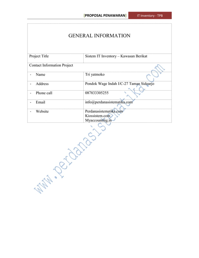 IT Inventory Kawasan Berikat | PDF