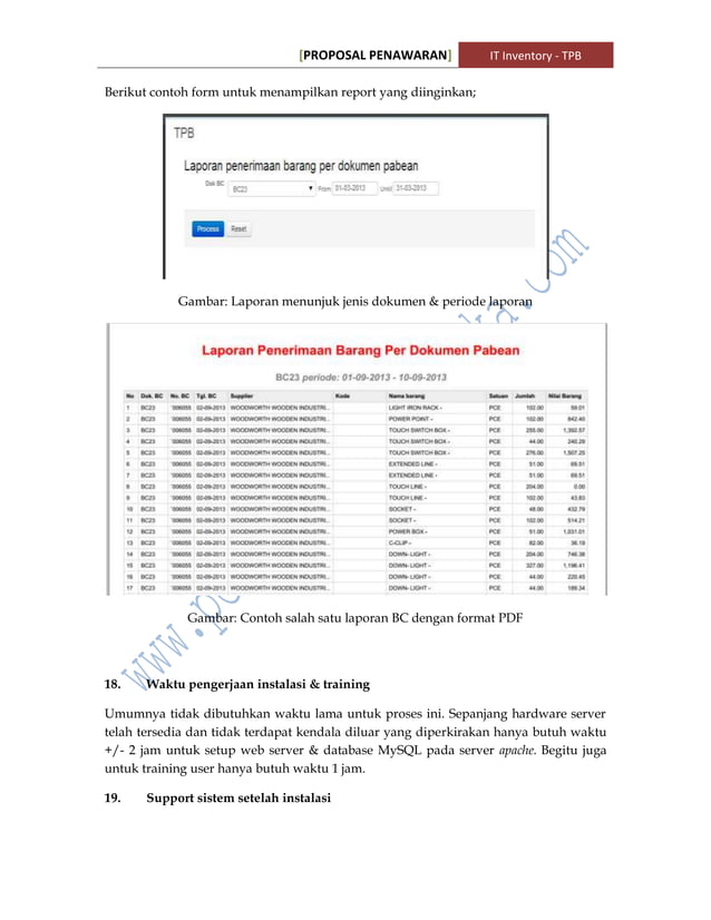 IT Inventory Kawasan Berikat | PDF