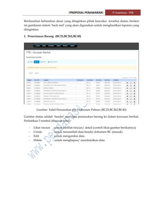IT Inventory Kawasan Berikat | PDF