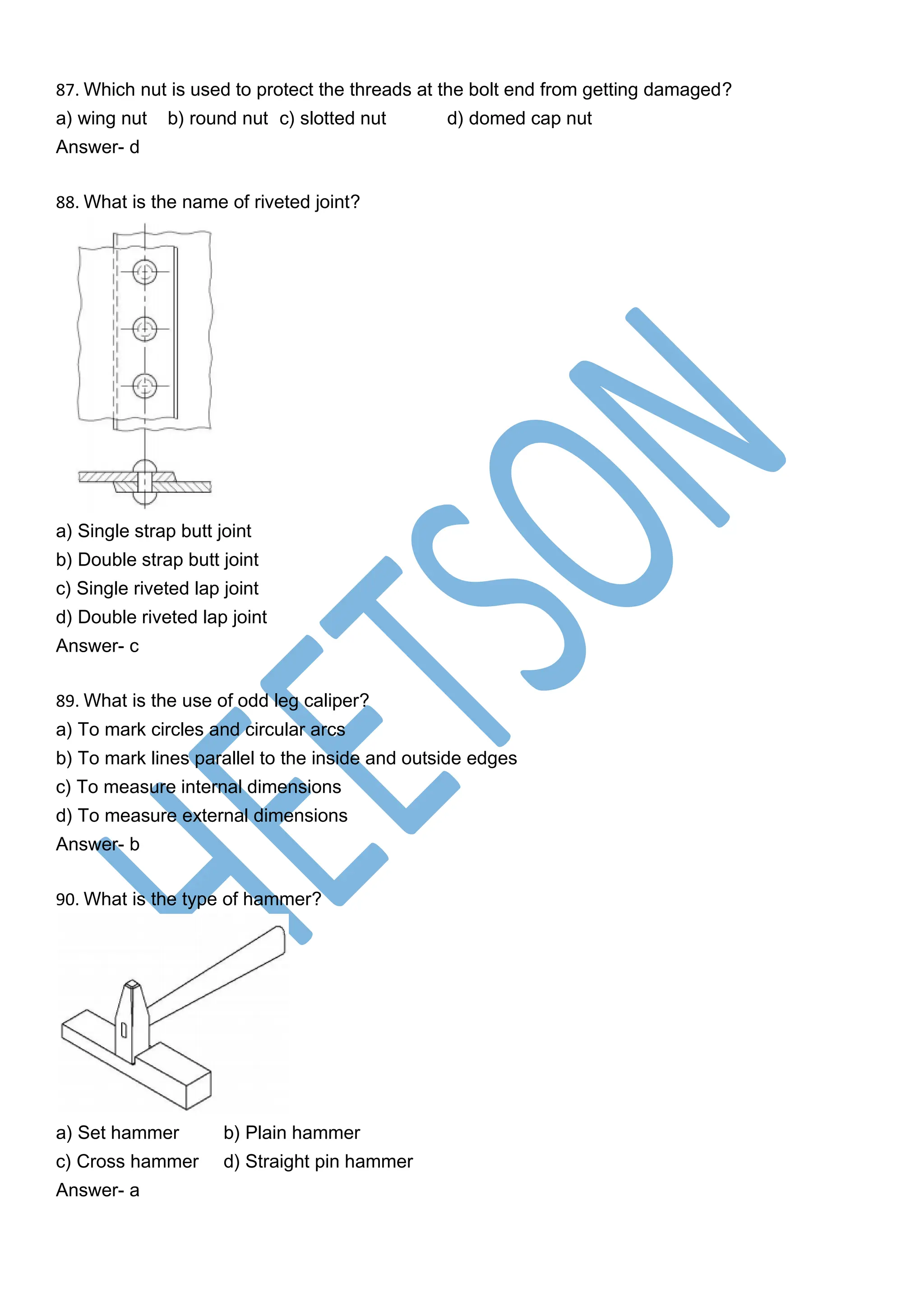 ITI Plumber Question Bank in English Book PDF Free Download | PDF