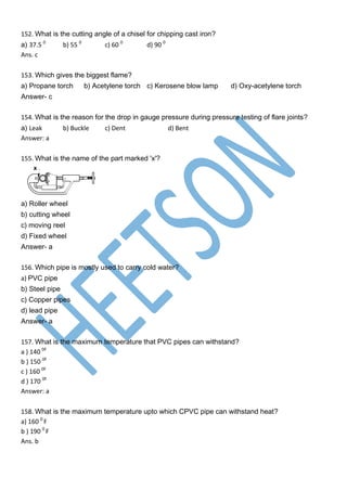 ITI Plumber Question Bank in English Book PDF Free Download | PDF