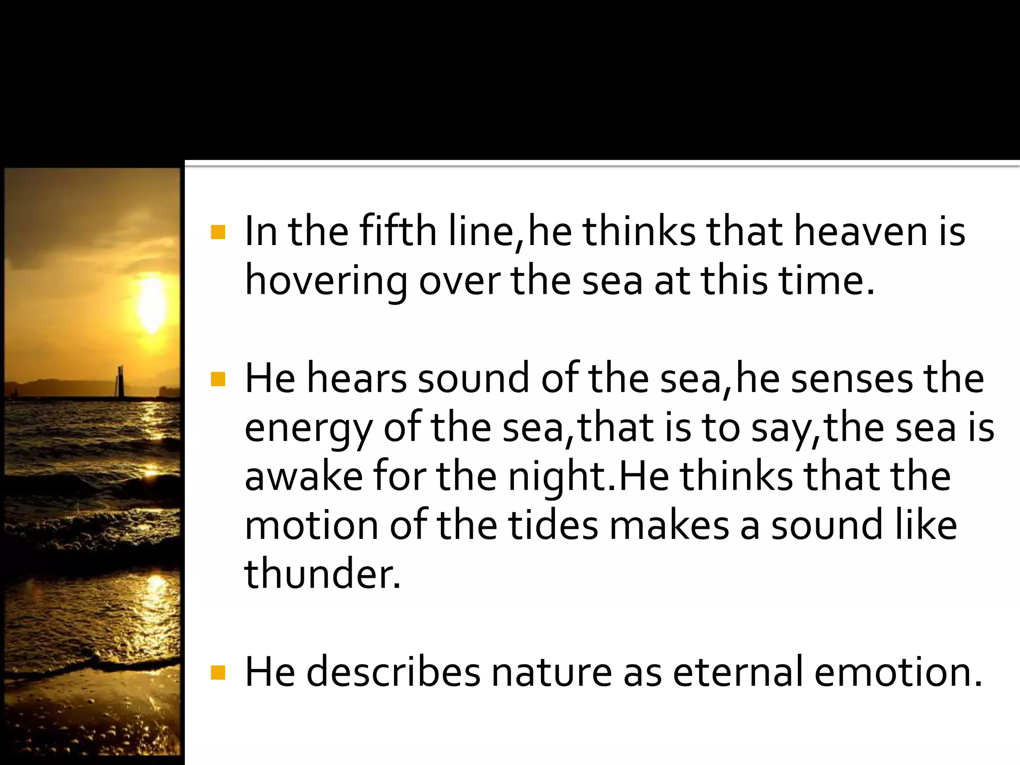 It is a beauteous evening | PPTX