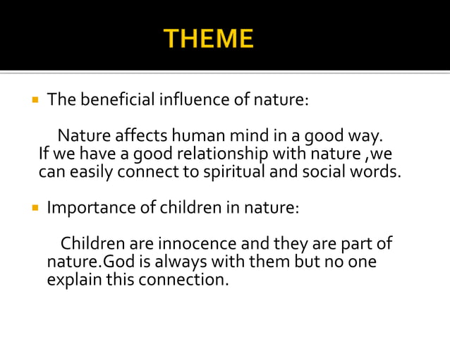 It is a beauteous evening | PPTX