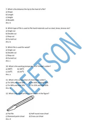 ITI Solar Technician NIMI Question Bank PDF | PDF