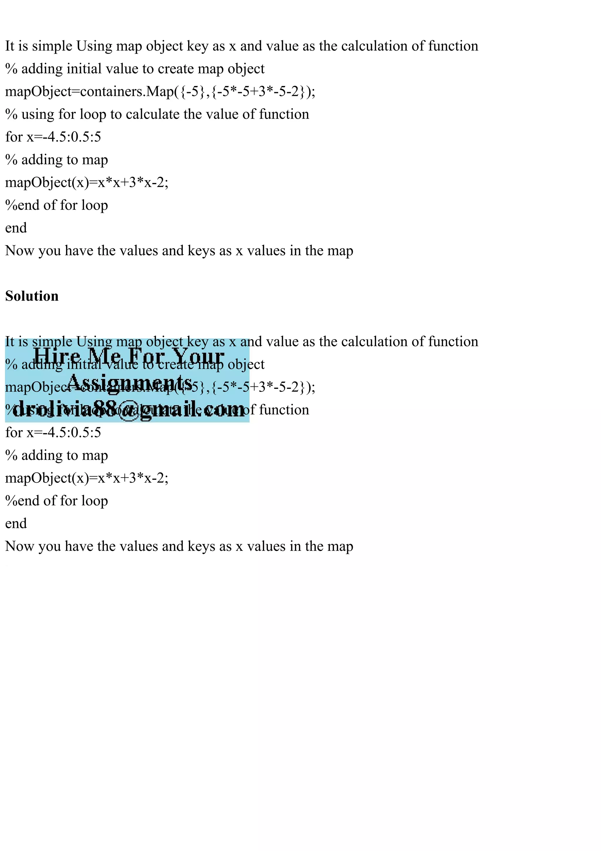 It Is Simple Using Map Object Key As X And Value As The Calculation Pdf 4499