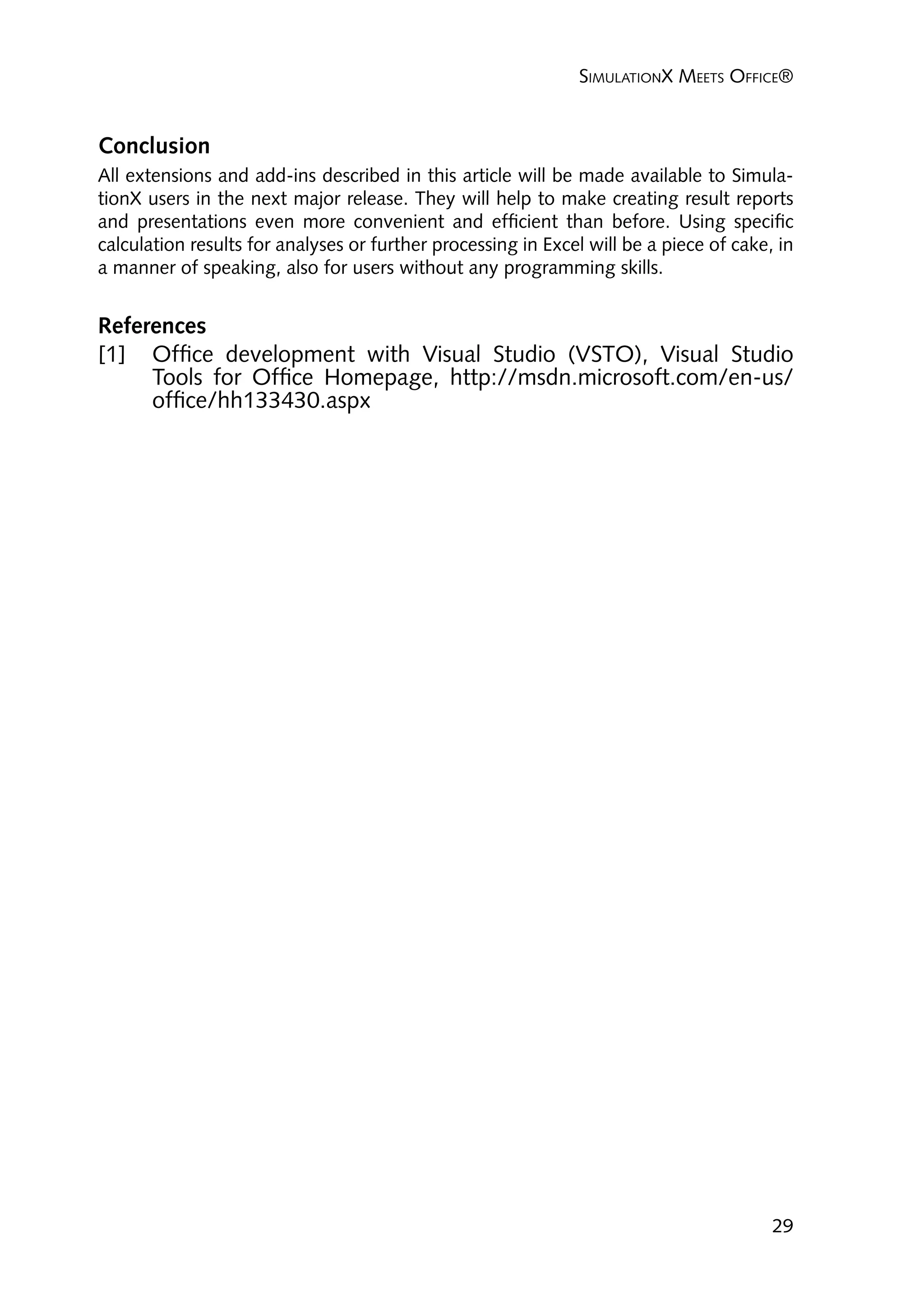 SimulationX Meets Office | PDF