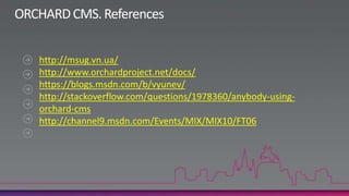 Oleksandr Krakovetskyi - Orchard CMS | PPT