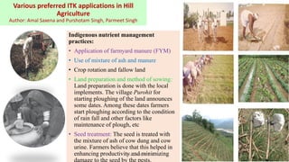 Indigenous Knowledge Systems for Agriculture | PDF