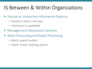 ICAB - ITK Chapter 1 class 2-3 - Information within Organization | PPT