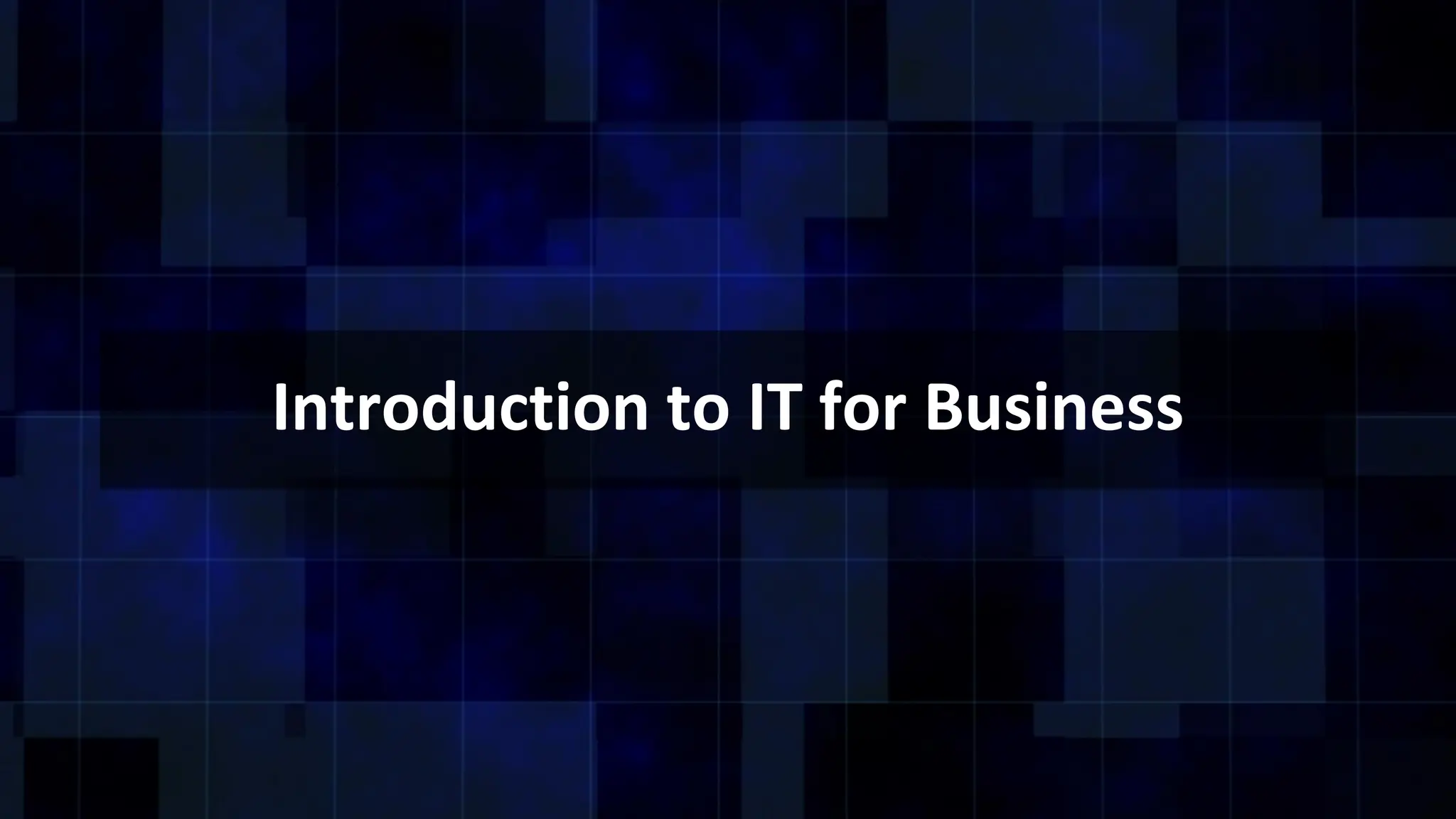 IT Knowledge for Business Excellence Workshop | PDF