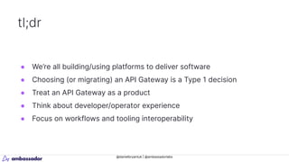 ITKonekt 2023: The Busy Platform Engineers Guide to API Gateways | PPT