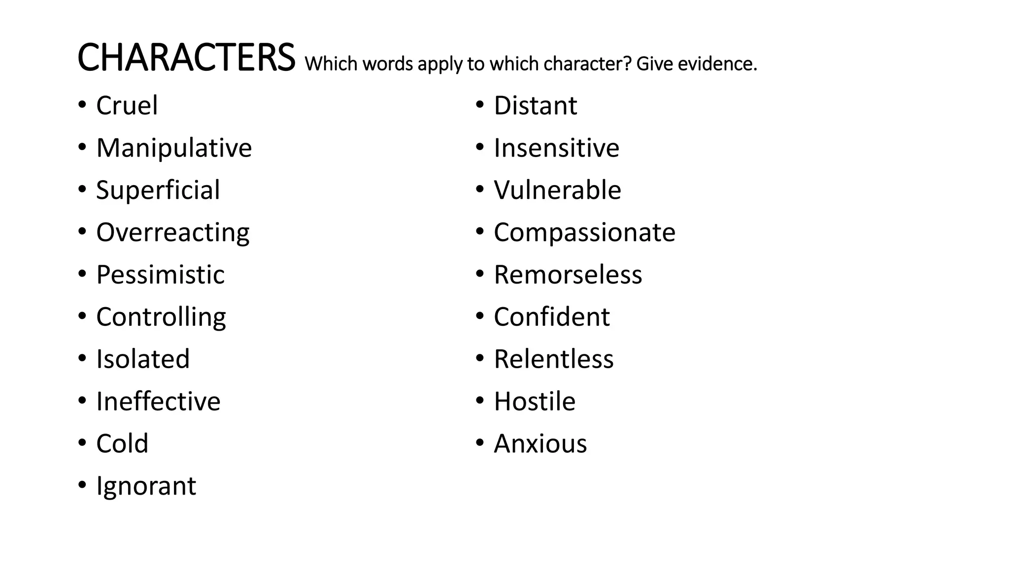 I'm The King of The Castle Revision | PPTX