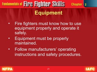 FIRE FIGHTING SKILLS AND PERFROMENACE LECTURES | PPT