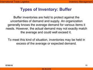 Itl lecture-12 & 13 (inventory management) | PPT