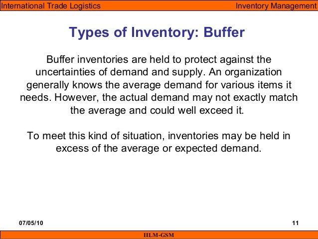 Itl lecture-12 & 13 (inventory management)