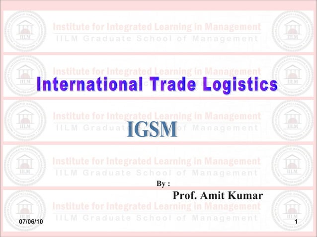 Itl lecture-22 (logistics information system) | PPT | Data Storage and ...
