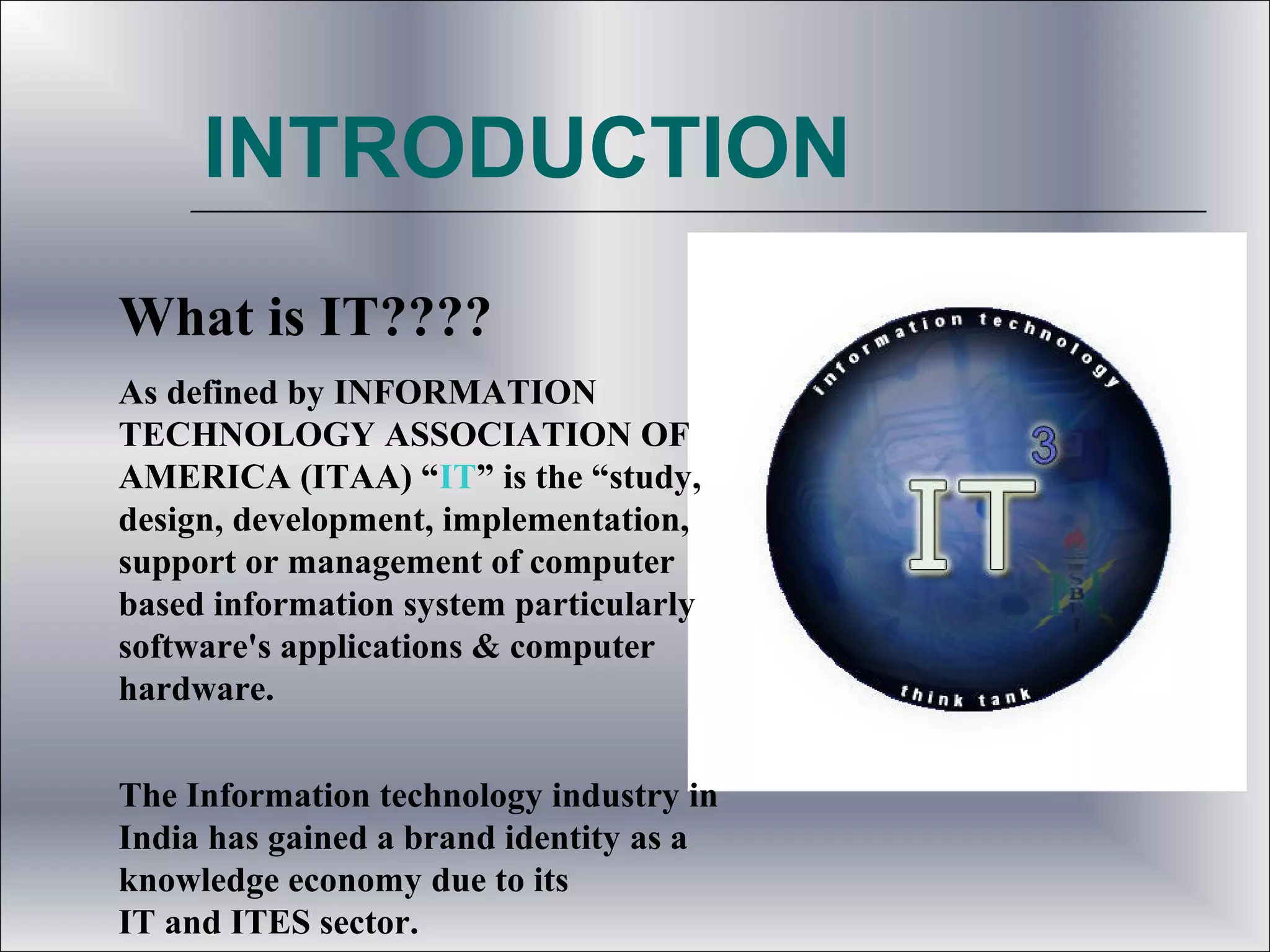 IT industry | PPT