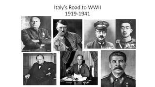 Italy’s road to wwii | PPTX