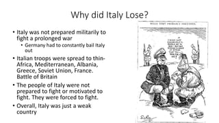 Italy’s road to wwii | PPTX