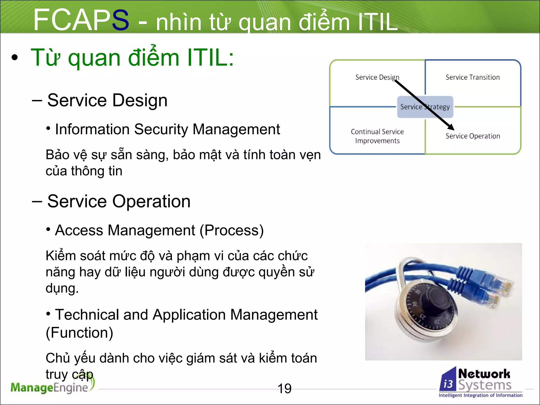 IT Leader Club Hanoi - ITIL - FCAPS nhin tu quan diem ITIL - Luu Van Hau | PDF