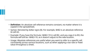 Information Technology CSEC: Spreadsheet | PPTX