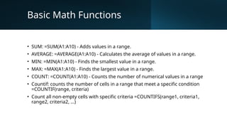 Information Technology CSEC: Spreadsheet | PPT