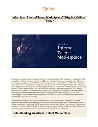 Internal Talent Marketplace | PDF