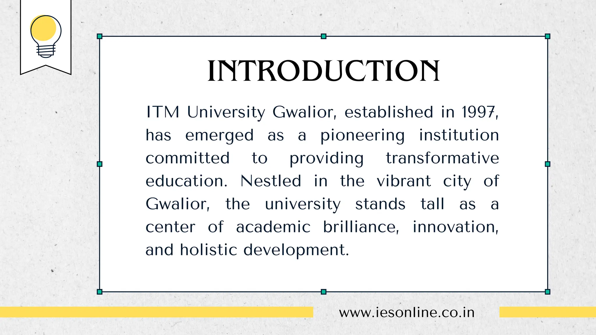 ITM University Gwalior: Shaping Futures.pdf