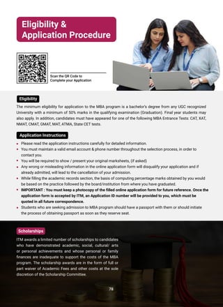 ITM brochure mba admissions, best colleges in india | PDF
