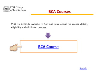 BCA: Features, Eligibility and Career Highlights | PPTX