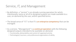Management as a Service - MaaS for IT | PDF