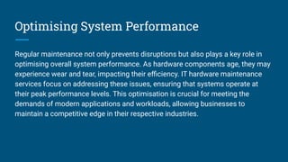 IT Maintenance - Achievement Solutions - How IT Hardware Maintenance ...