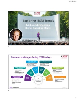 IT management trends - the essential trends shaping ITSM in the coming years | PDF