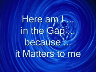 It Matters to Me | PPT