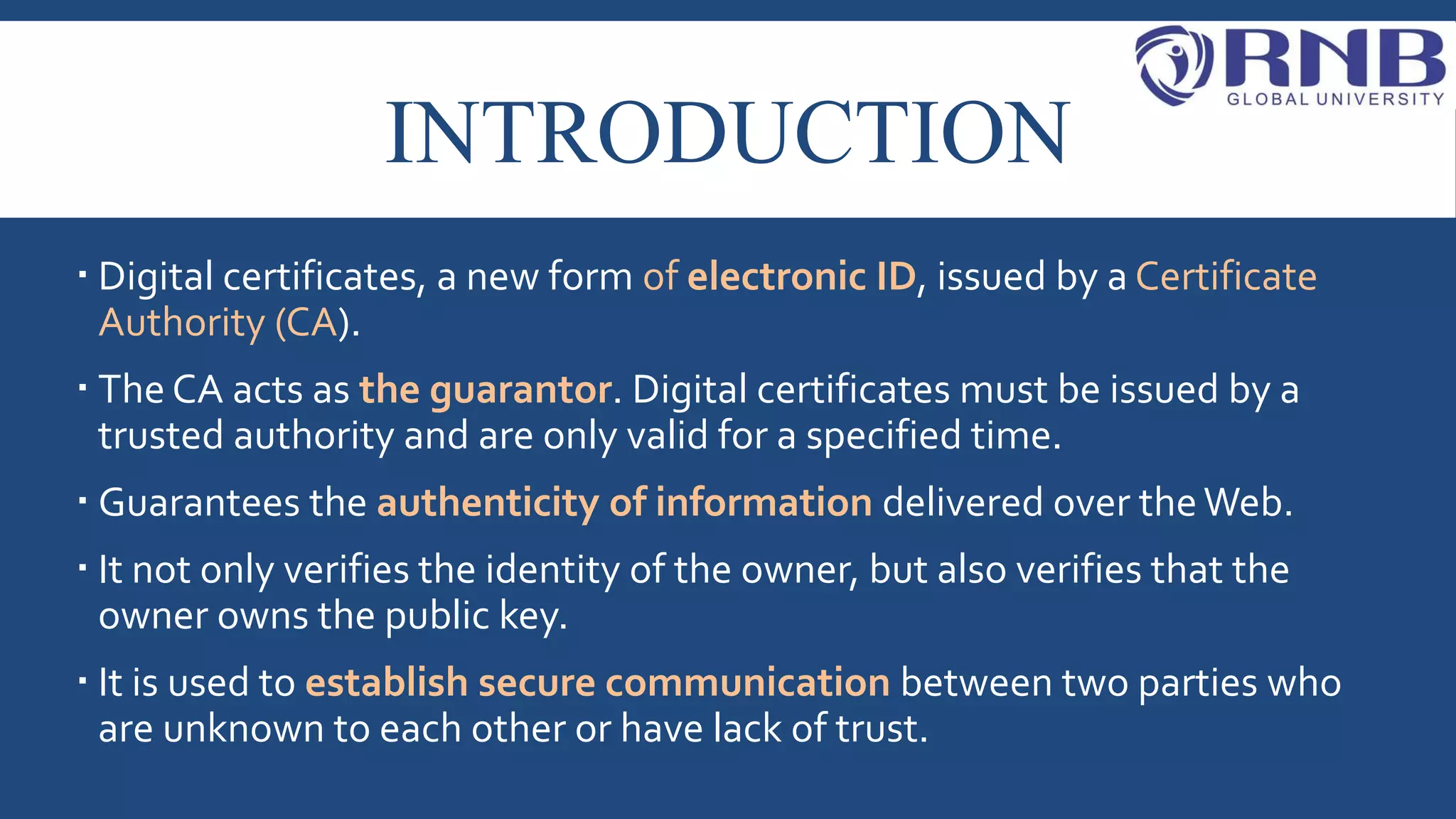 Digital certificate | PPTX